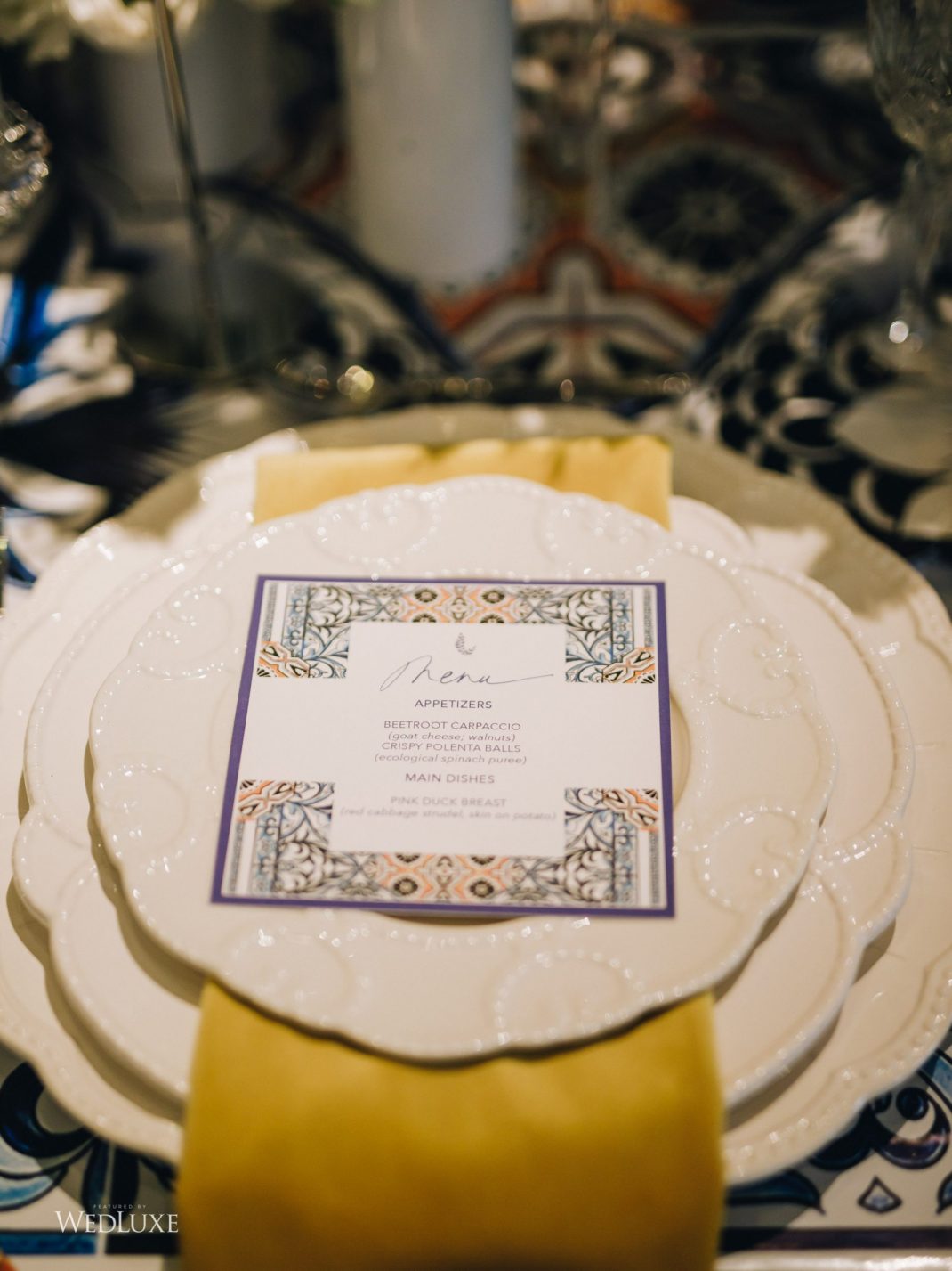 Cerulean Ceramic ~ WedLuxe Media