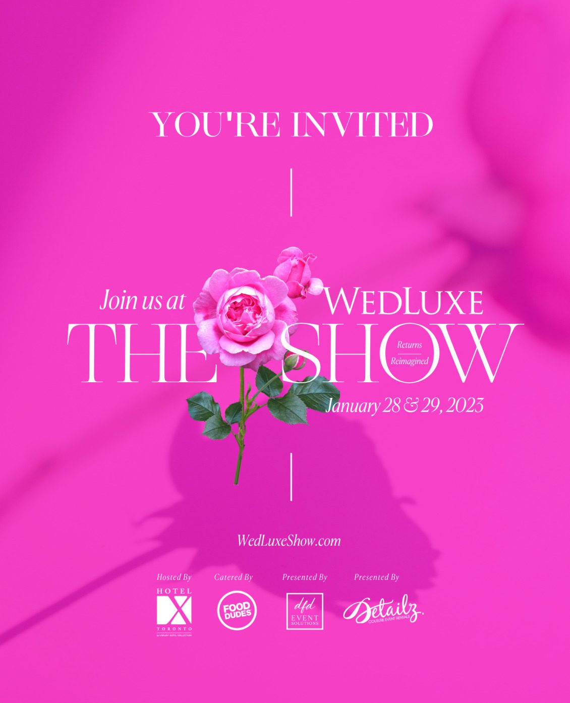 YOU'RE INVITED: Join us at The WedLuxe Show: January 28-29, 2023 ~ WedLuxe