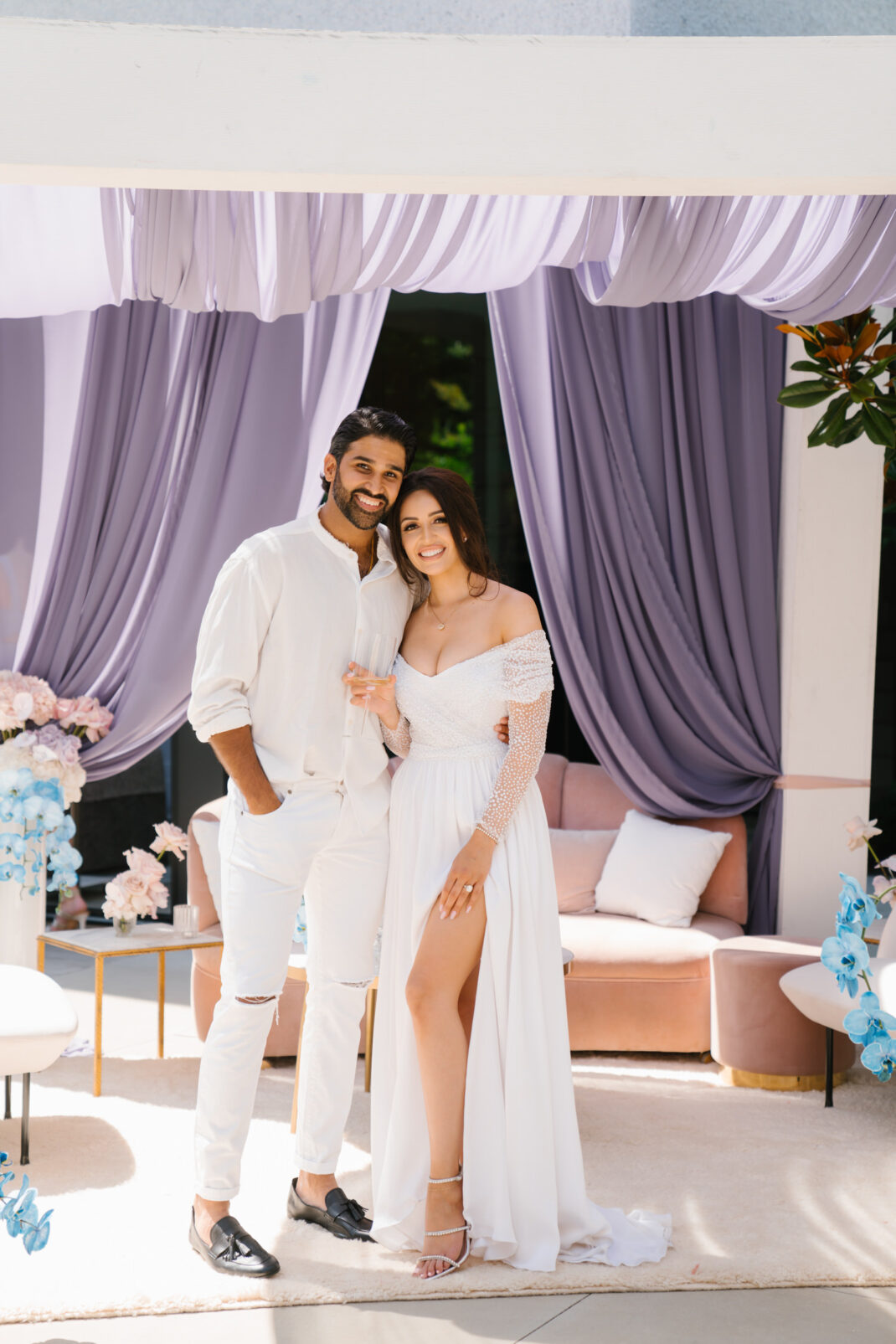 A Dreamy Flower-Filled Bridal Shower & Indian Wedding ~ WedLuxe