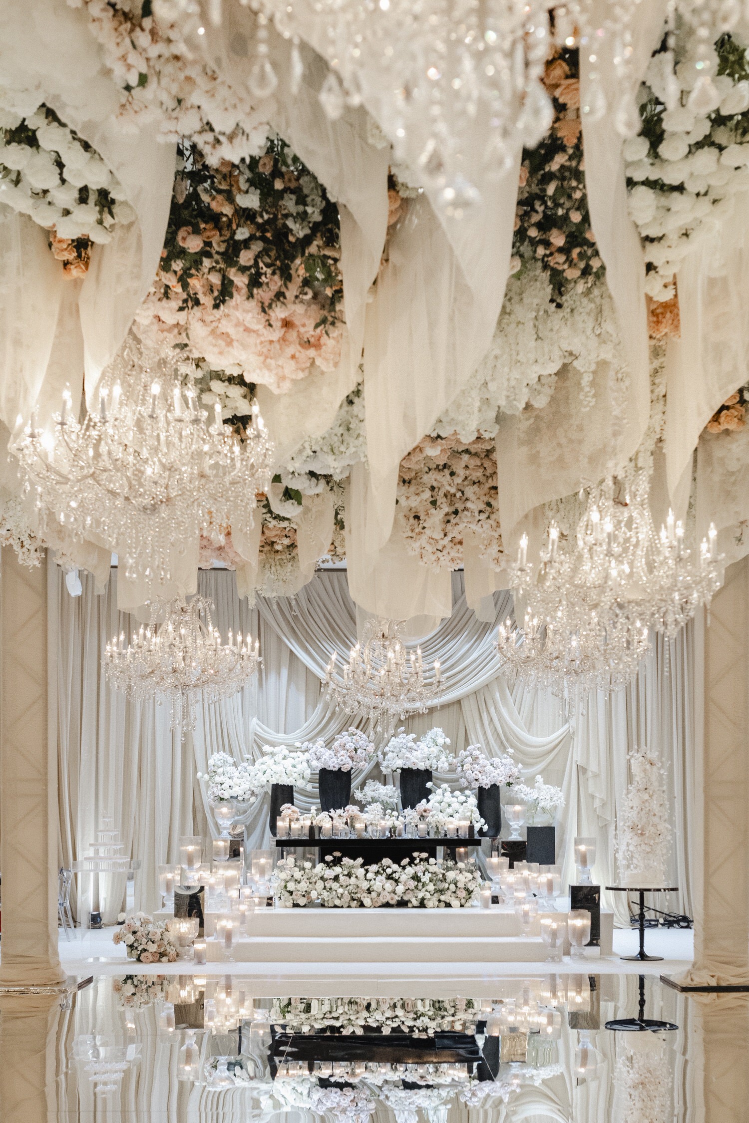 A luxurious wedding venue exuding heritage glamour, with an opulent ...