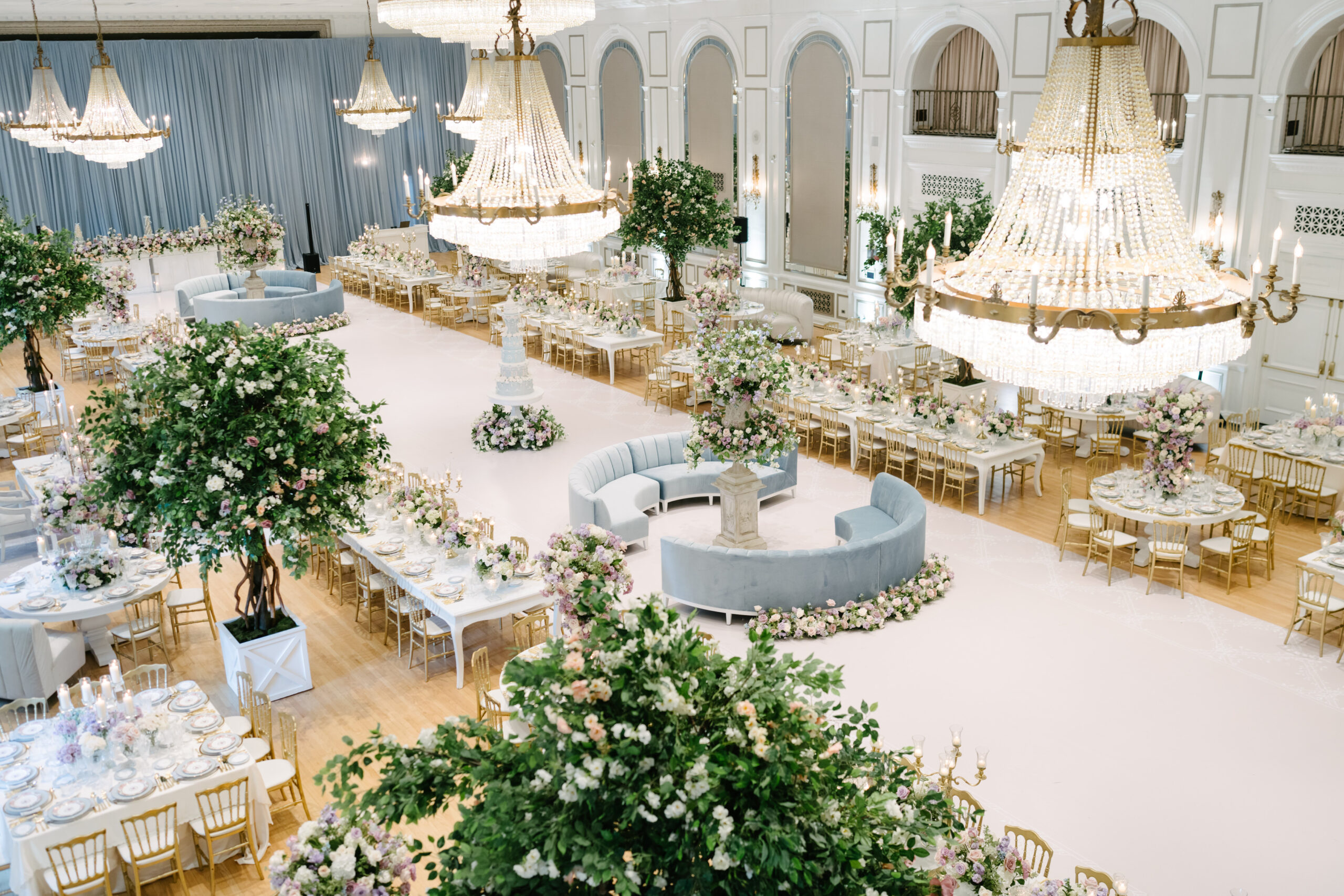 A grand, elegant ballroom at the Fairmont Royal York in Toronto ...
