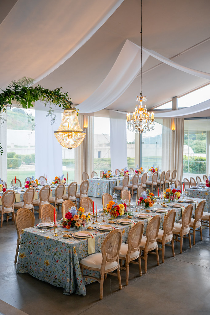 Elegant indoor event space perfect for a Portugal destination wedding ...